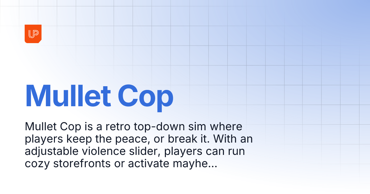 Mullet Cop | Uprising Labs